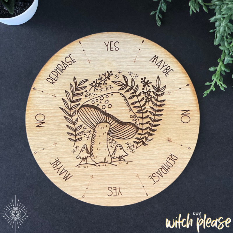 Magic Mushroom Pendulum Scrying Board – Sophia LaRosa